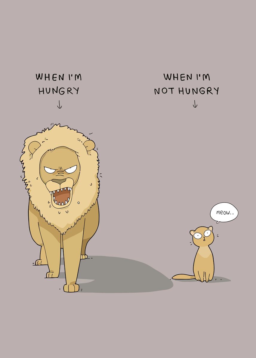 'Funny Animals' Poster, picture, metal print, paint by Thomas | Displate