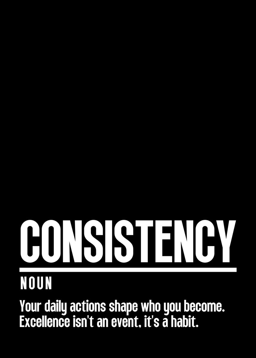 'Consistency' Poster, picture, metal print, paint by Wezt Studio | Displate