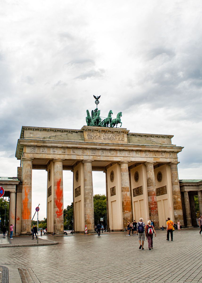 'german gate in berlin' Poster, picture, metal print, paint by Daniela ...