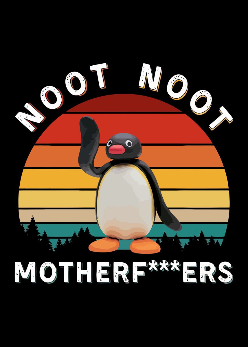 'Pingu Poster' Poster, picture, metal print, paint by Thomas | Displate