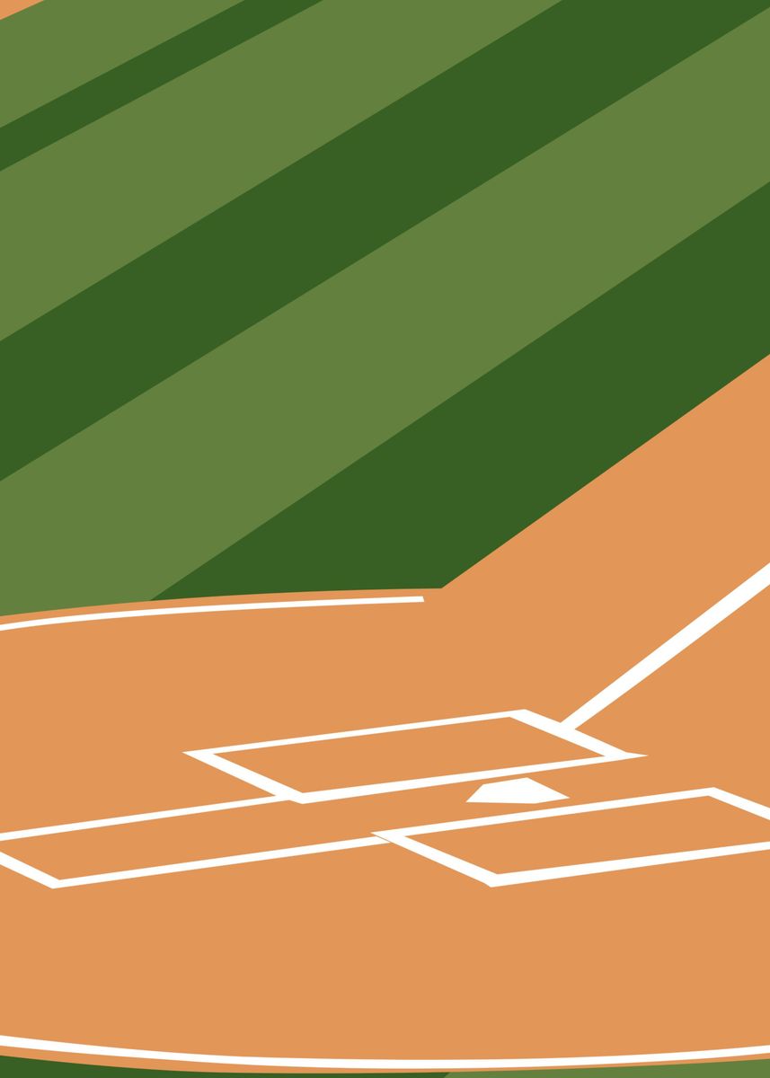 'Baseball field' Poster, picture, metal print, paint by ilham prayoga ...