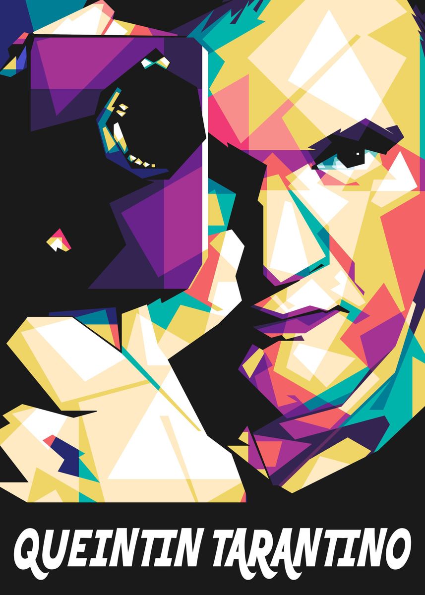 'super tarantino' Poster, picture, metal print, paint by Asran Vektor ...