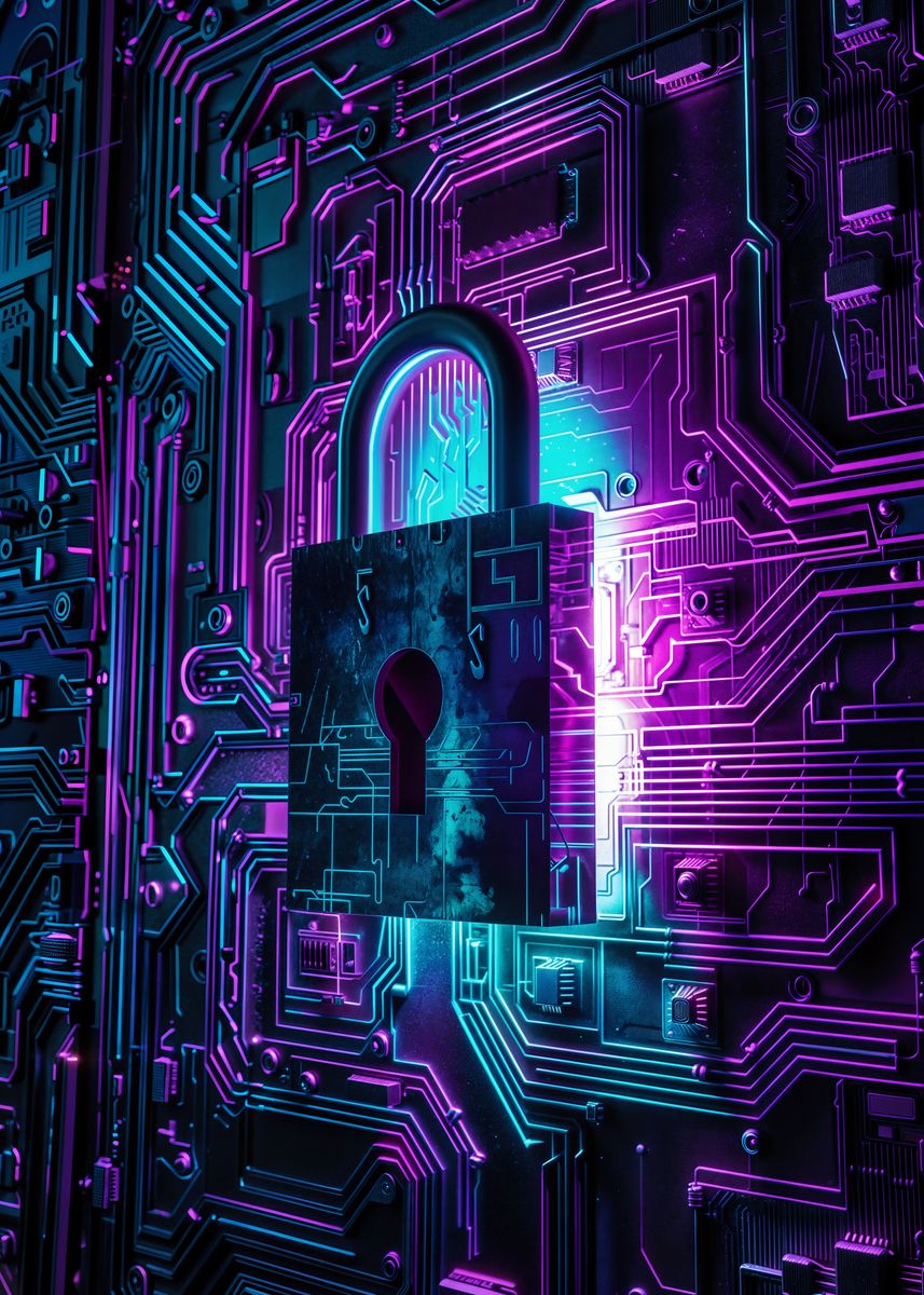 'Padlock' Poster, picture, metal print, paint by FusionDesigns | Displate