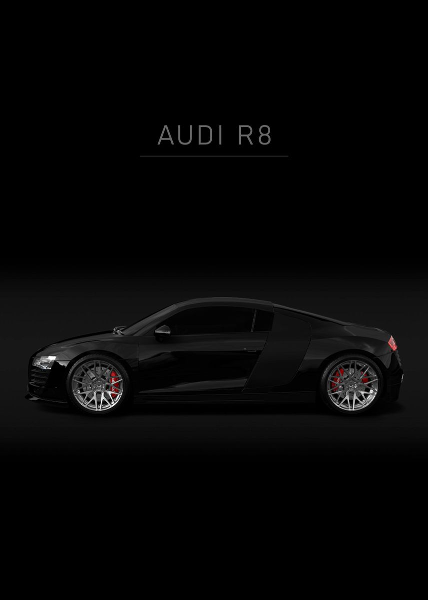 'R8 Audi art poster' Poster, picture, metal print, paint by mk studio ...
