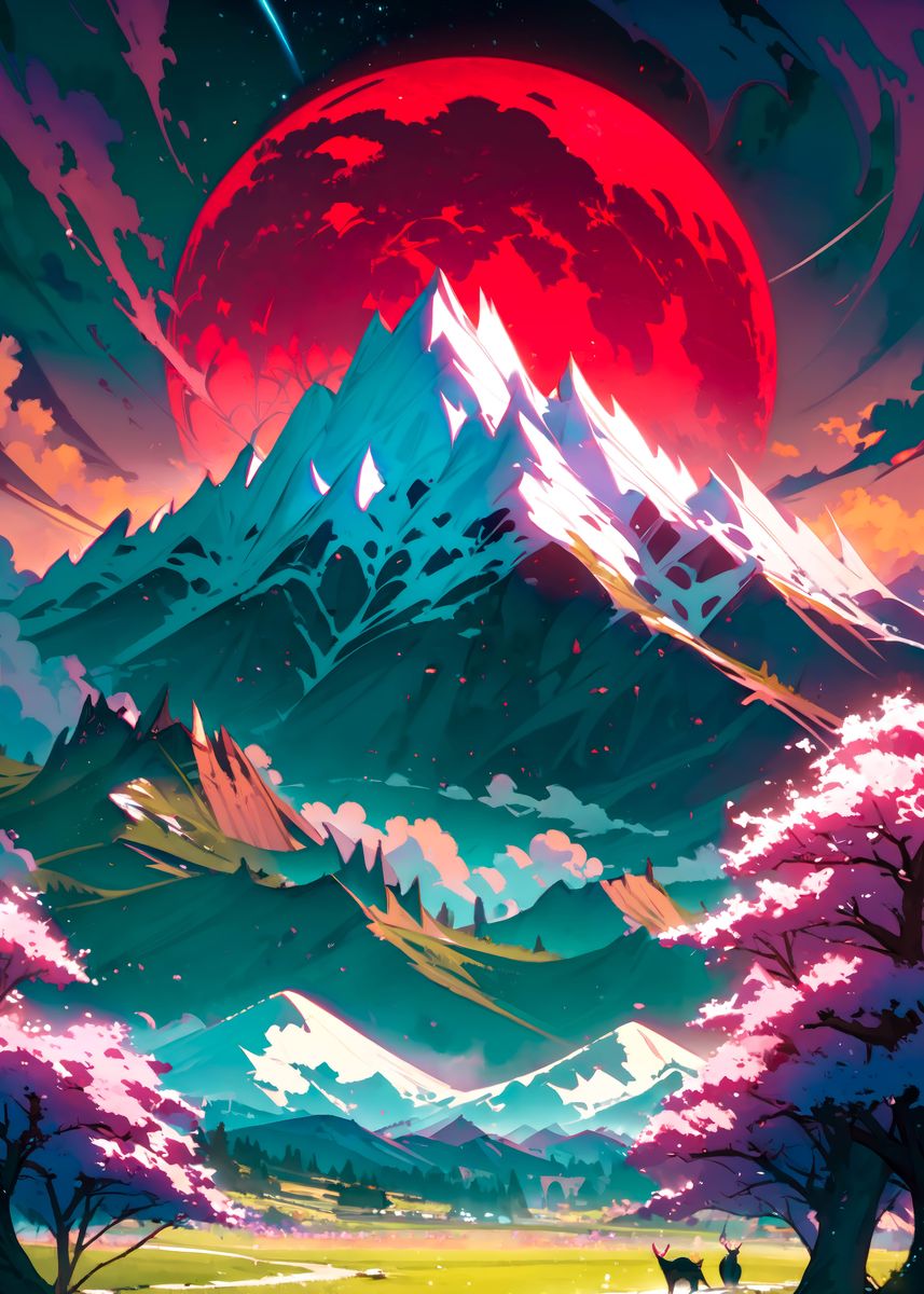 'Ruby Ridge' Poster, picture, metal print, paint by Maxime Arbez | Displate