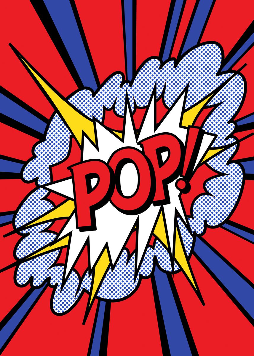 'POP' Poster, picture, metal print, paint by POP ART WORLD | Displate