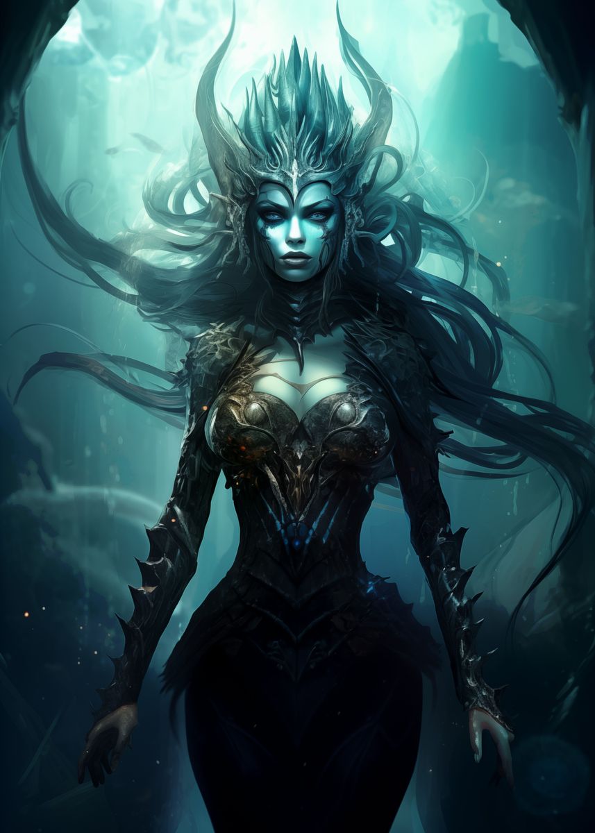 'Maiden of the Abyss' Poster, picture, metal print, paint by Boot Hill ...