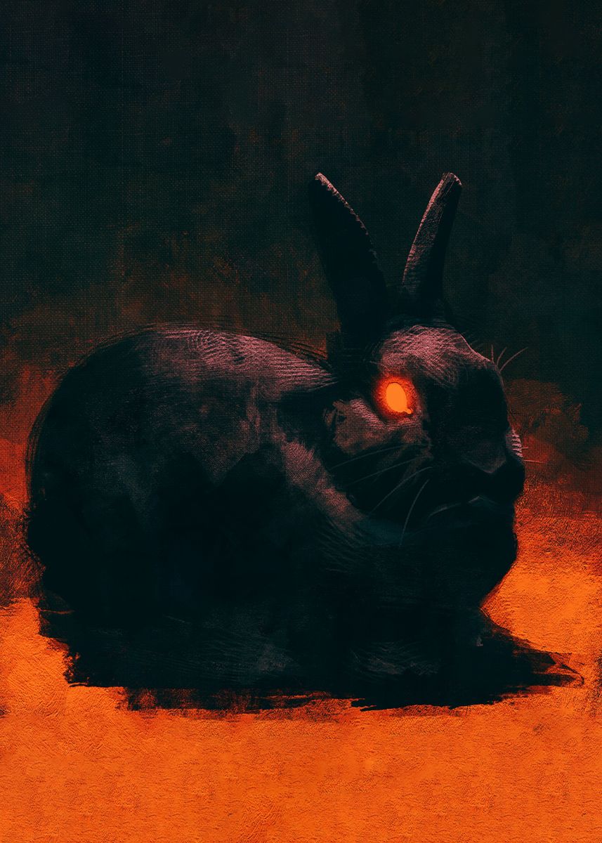 'Dark Easter Bunny' Poster, picture, metal print, paint by DarkVisage ...