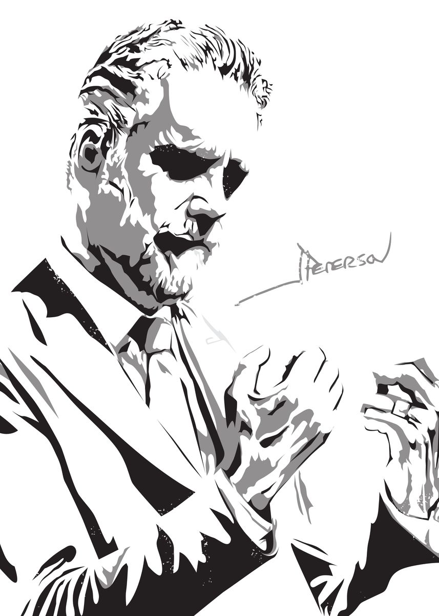 'Jordan Peterson Vector Art' Poster, picture, metal print, paint by ...