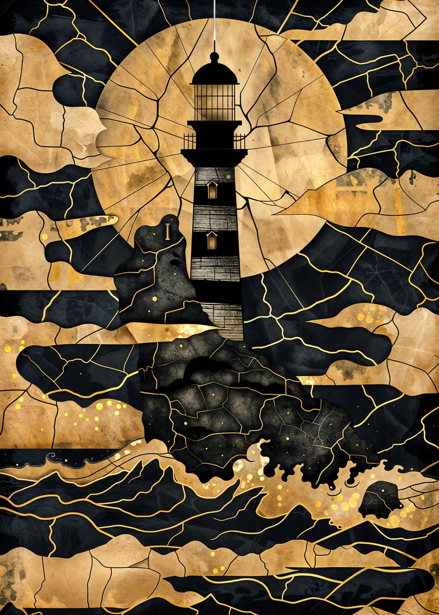 'Lighthouse' Poster, picture, metal print, paint by FusionDesigns ...