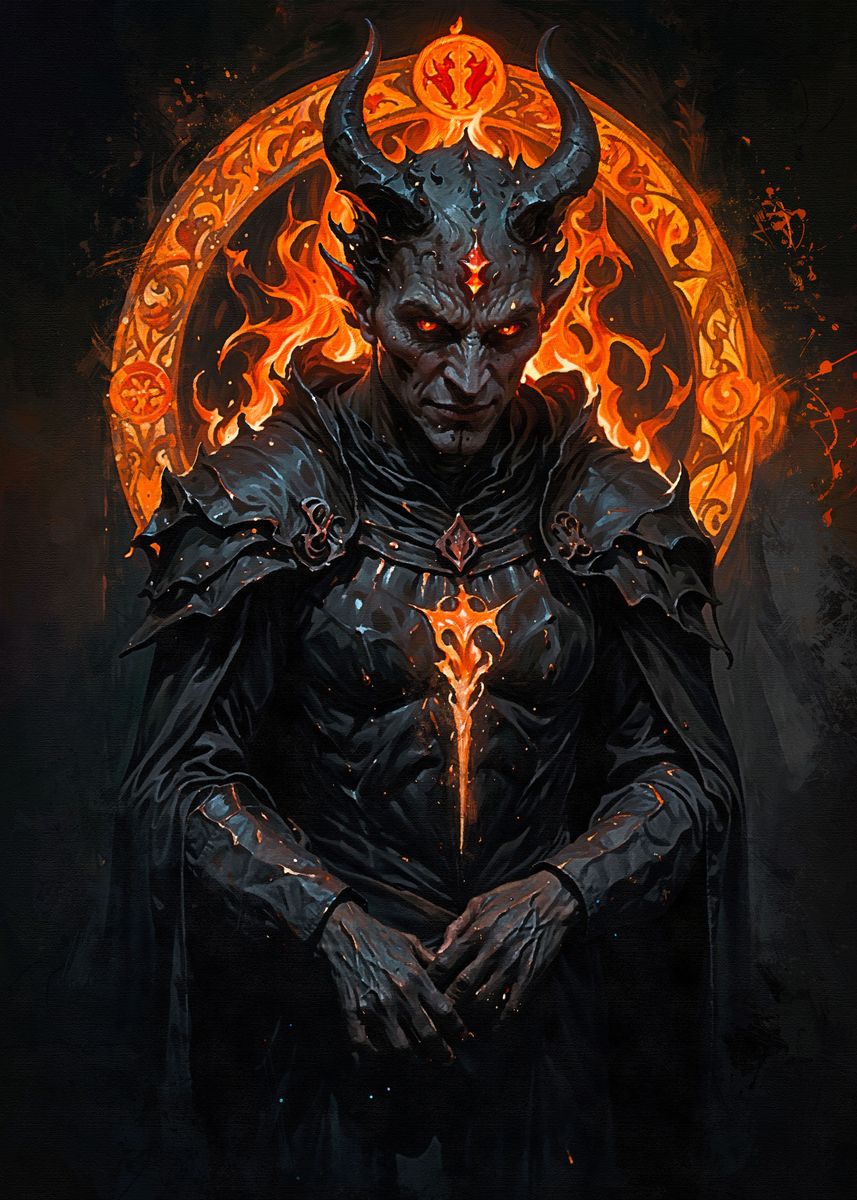 'The Menace of Asmodeus' Poster, picture, metal print, paint by ...