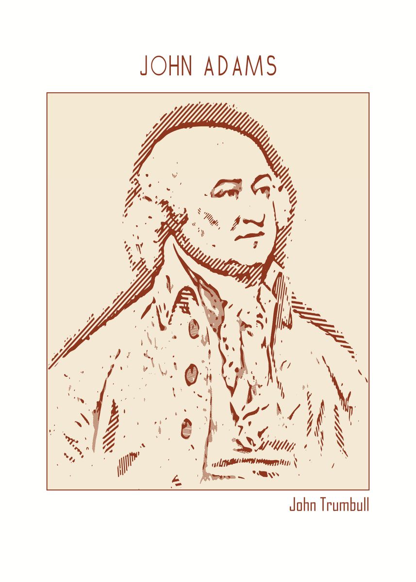 'John Adams ' Poster, picture, metal print, paint by The Best Poster ...