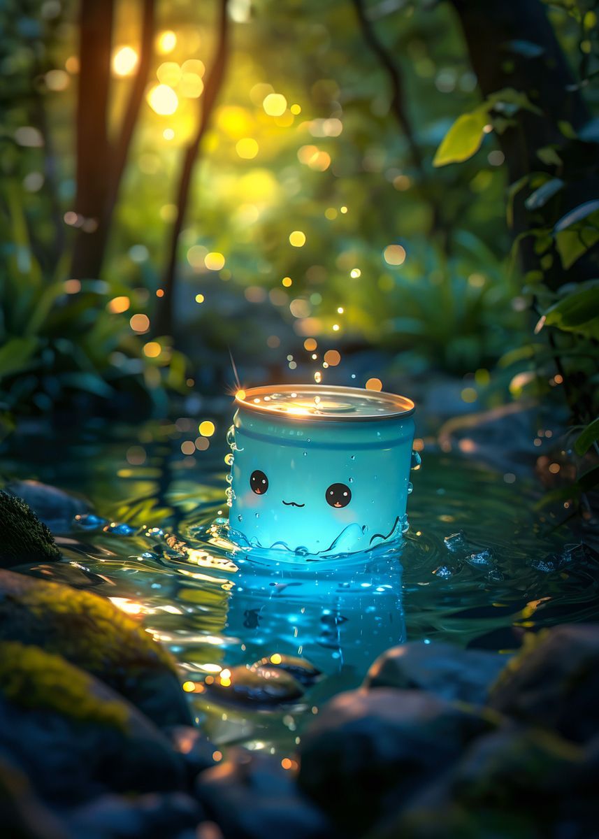 'Float in Water' Poster, picture, metal print, paint by Dark Poster ...