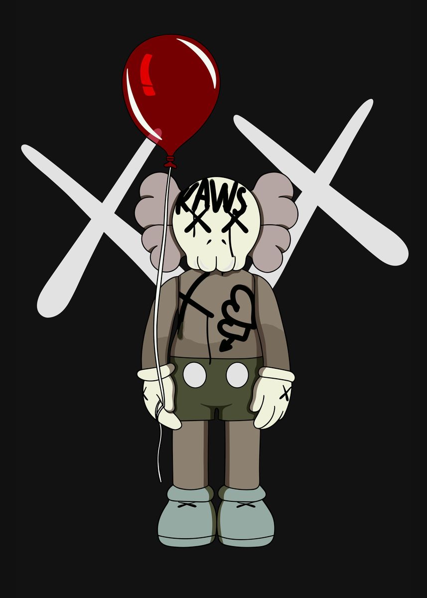 'Kaws' Poster, picture, metal print, paint by Razu Matubbor | Displate