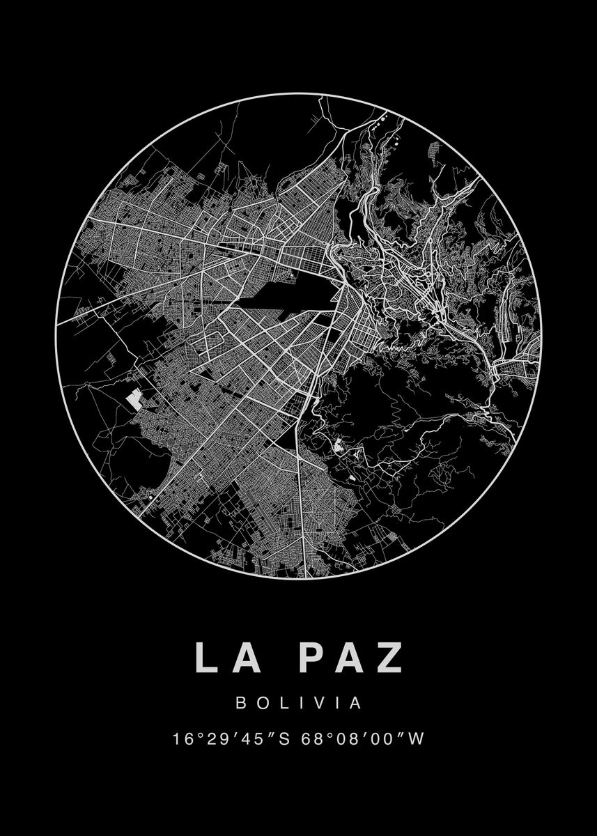 'La Paz' Poster, picture, metal print, paint by Notorious Productions ...