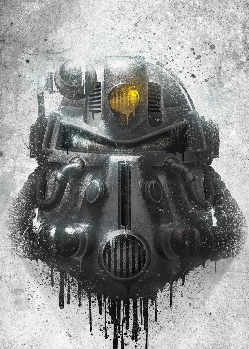 'Power Armor T-51' Poster, picture, metal print, paint by Fallout ...