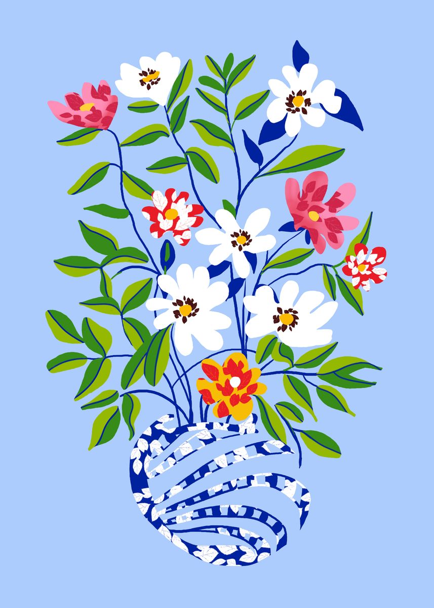 'The Floopy Planter' Poster, picture, metal print, paint by 83 Oranges ...