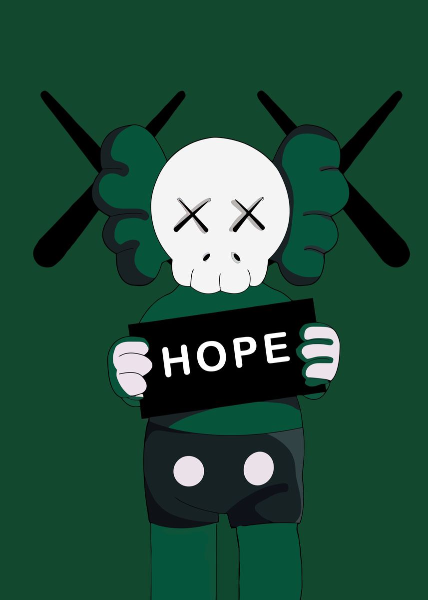 'Kaws' Poster, picture, metal print, paint by Razu Matubbor | Displate