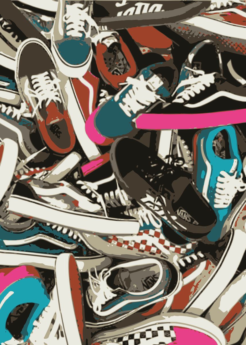 'Off The Wall' Poster, picture, metal print, paint by BB Creative ...