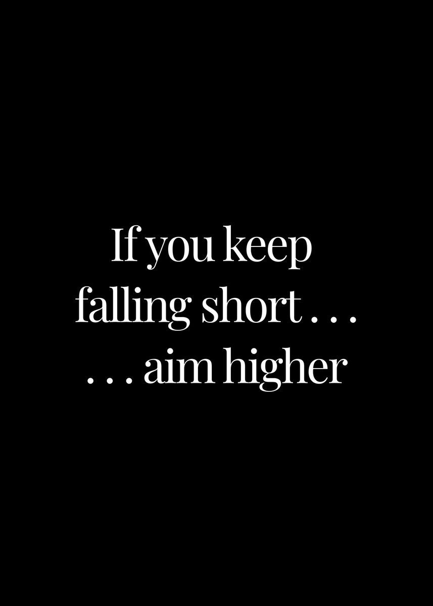 'Aim higher' Poster, picture, metal print, paint by Faizan Saeed | Displate