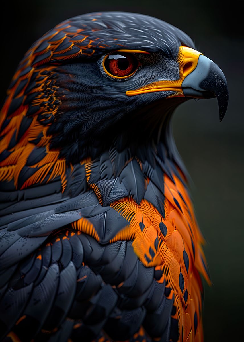 'Golden Falcon' Poster, picture, metal print, paint by hassen bouchemma ...