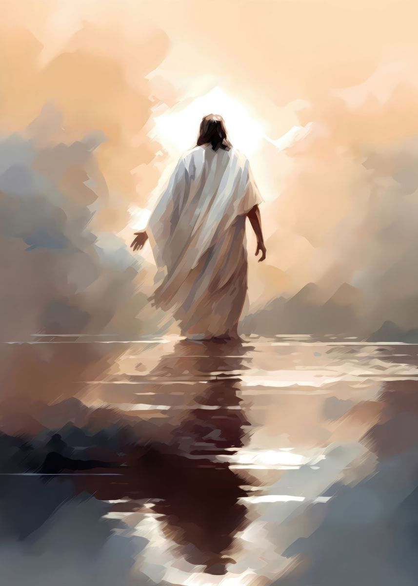 'Jesus' Poster, picture, metal print, paint by REAL VINTAGE | Displate