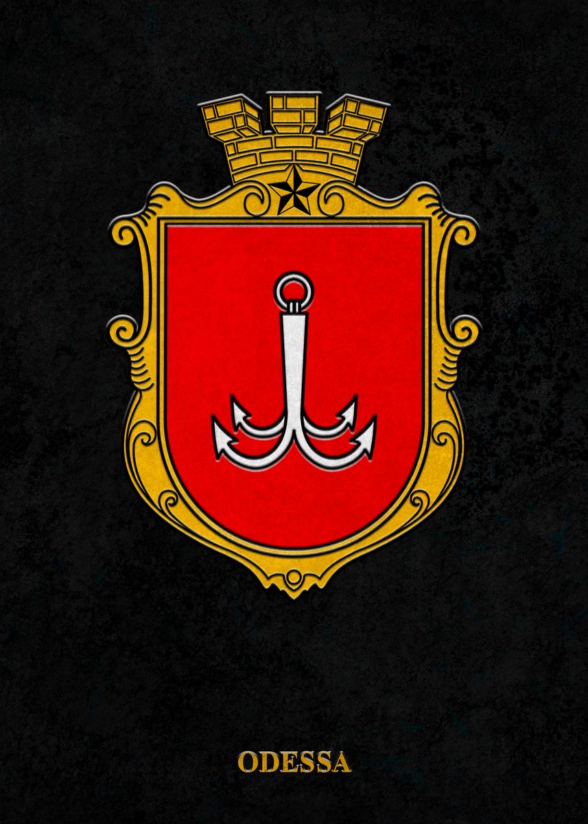 'Arms of Odessa' Poster, picture, metal print, paint by Ferit Kurt ...