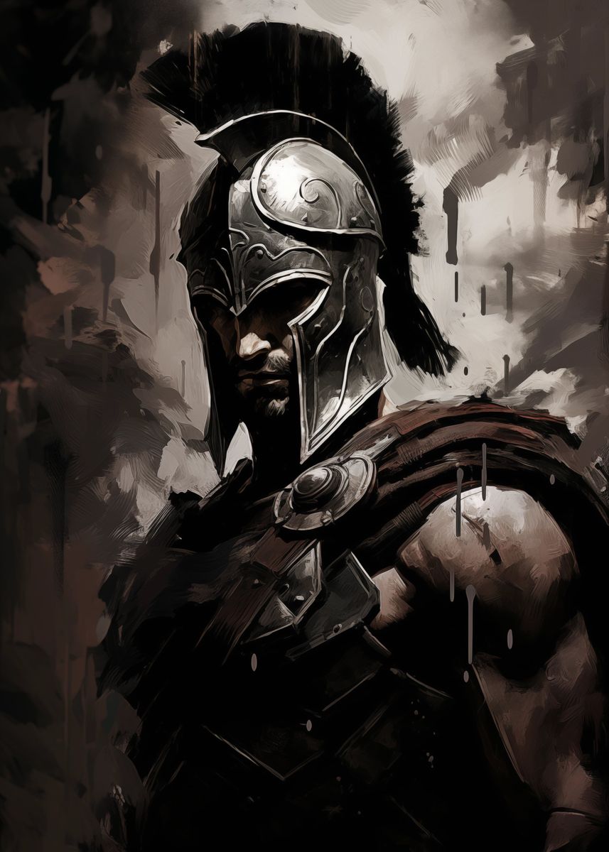 'spartan warrior' Poster, picture, metal print, paint by Aidan Pena ...