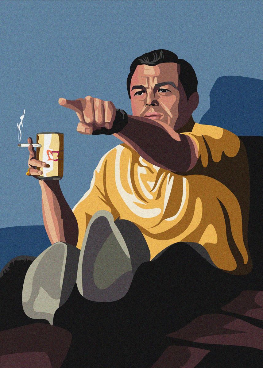 'leo meme pointing' Poster, picture, metal print, paint by Ziartz ...