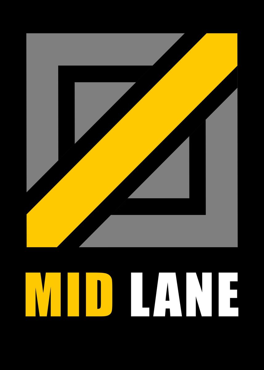 'Mid Lane Icone' Poster, picture, metal print, paint by Mus Mius | Displate