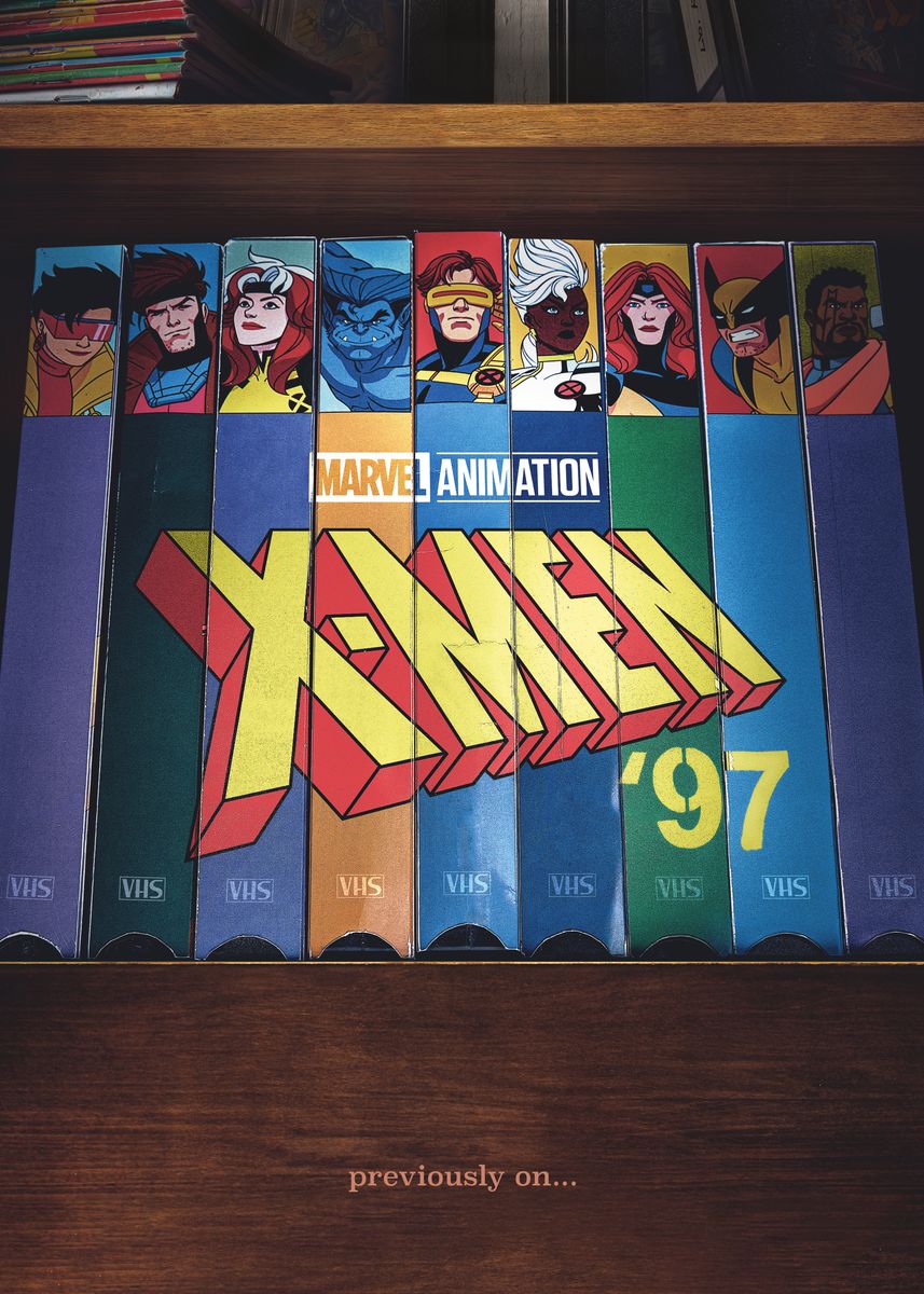 'X-Men 97 VHS collection' Poster, picture, metal print, paint by Marvel ...