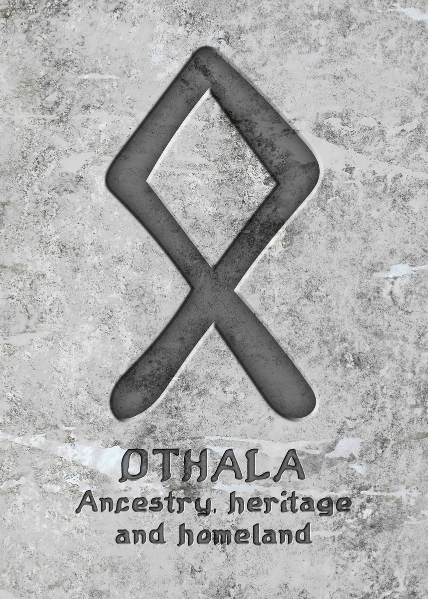 'Othala Rune Symbol' Poster, picture, metal print, paint by ...