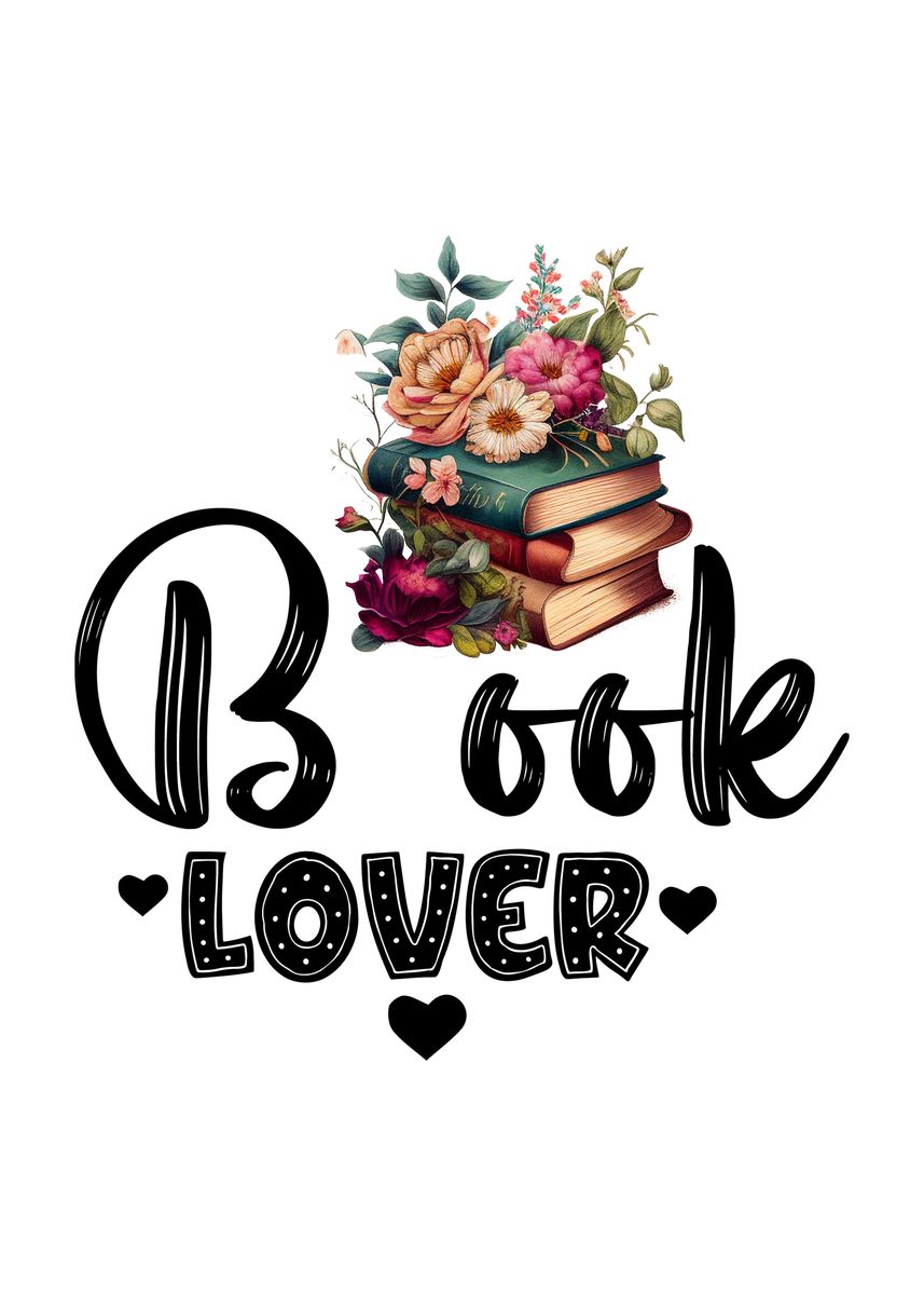 'Book lover' Poster, picture, metal print, paint by Juliana RW | Displate