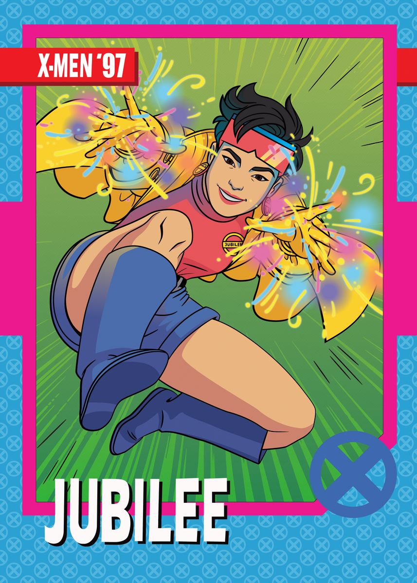 'Jubilee 97 Trading Card' Poster, picture, metal print, paint by Marvel ...