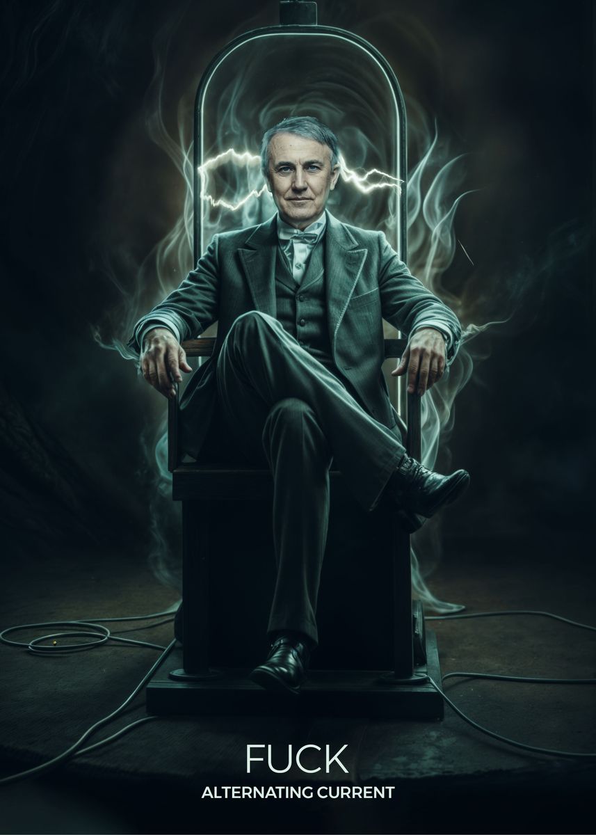 'Dark Edison' Poster, picture, metal print, paint by Arturo Vivo | Displate