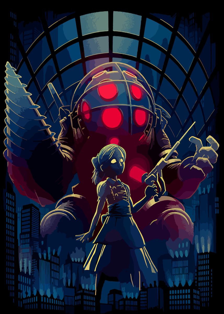 'Bioshock' Poster, picture, metal print, paint by 沙发 | Displate