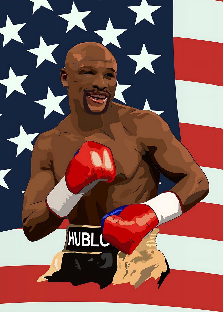 'floyd money mayweather jr' Poster, picture, metal print, paint by ...