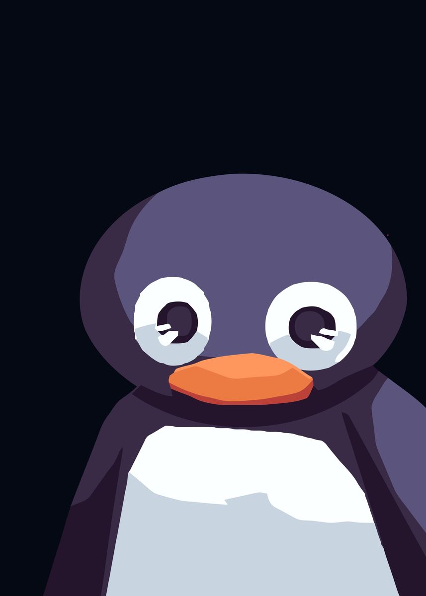 'Noot Noot Pingu' Poster, picture, metal print, paint by Thomas | Displate