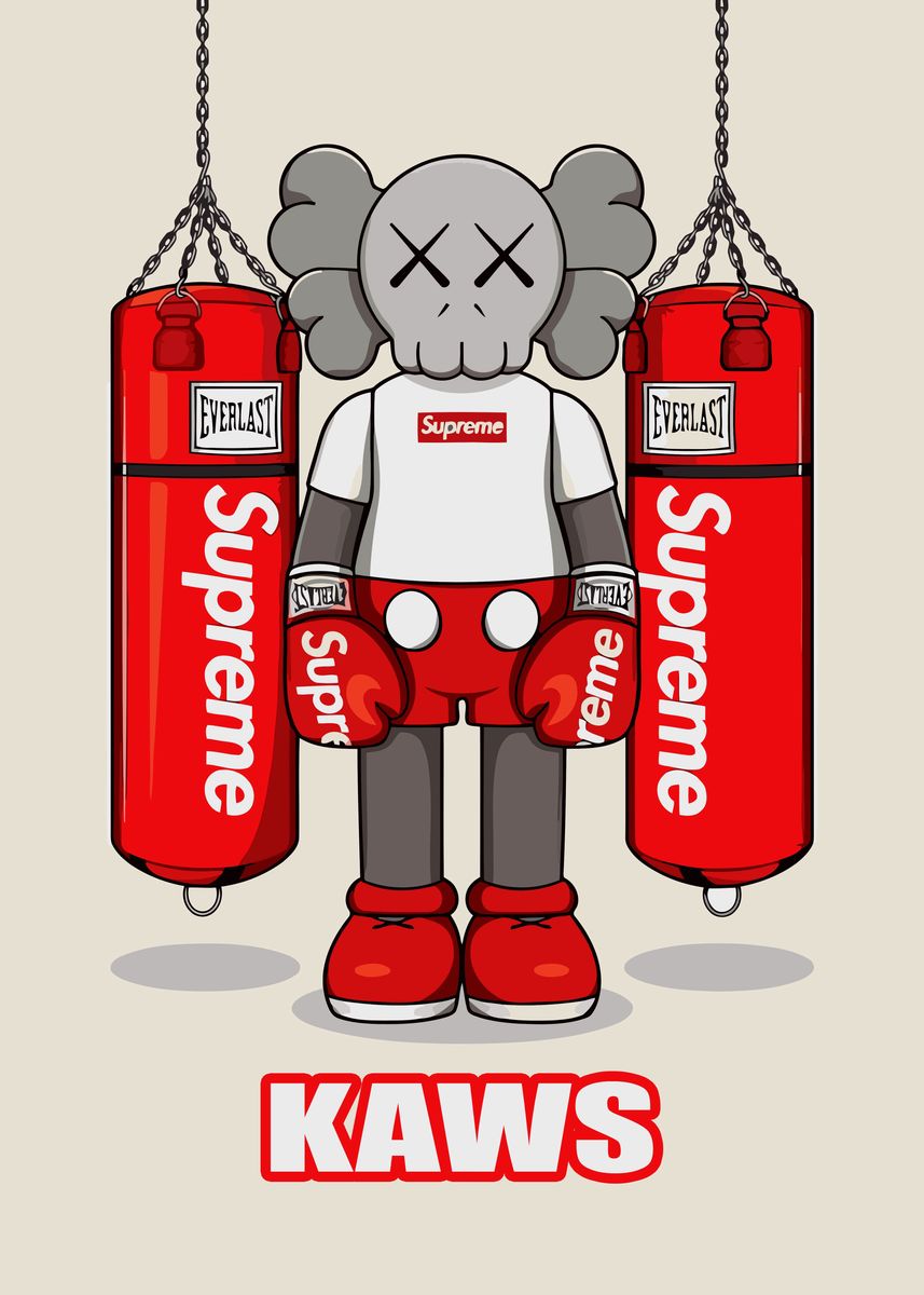 'Kaws' Poster, picture, metal print, paint by Razu Matubbor | Displate