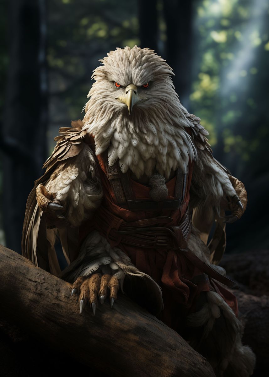 'Fighting Eagle' Poster, picture, metal print, paint by Rifqi Adi ...