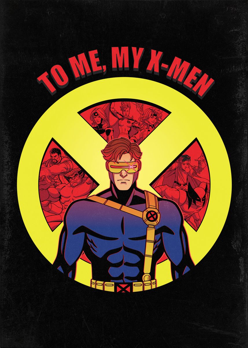 'To Me My X-men' Poster, picture, metal print, paint by Marvel | Displate