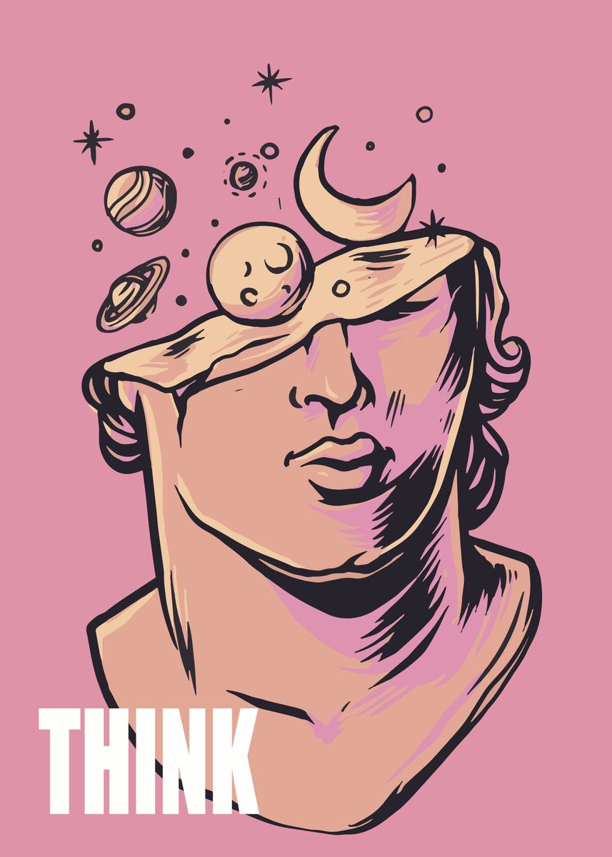 'Think Big' Poster, picture, metal print, paint by That one Guy | Displate