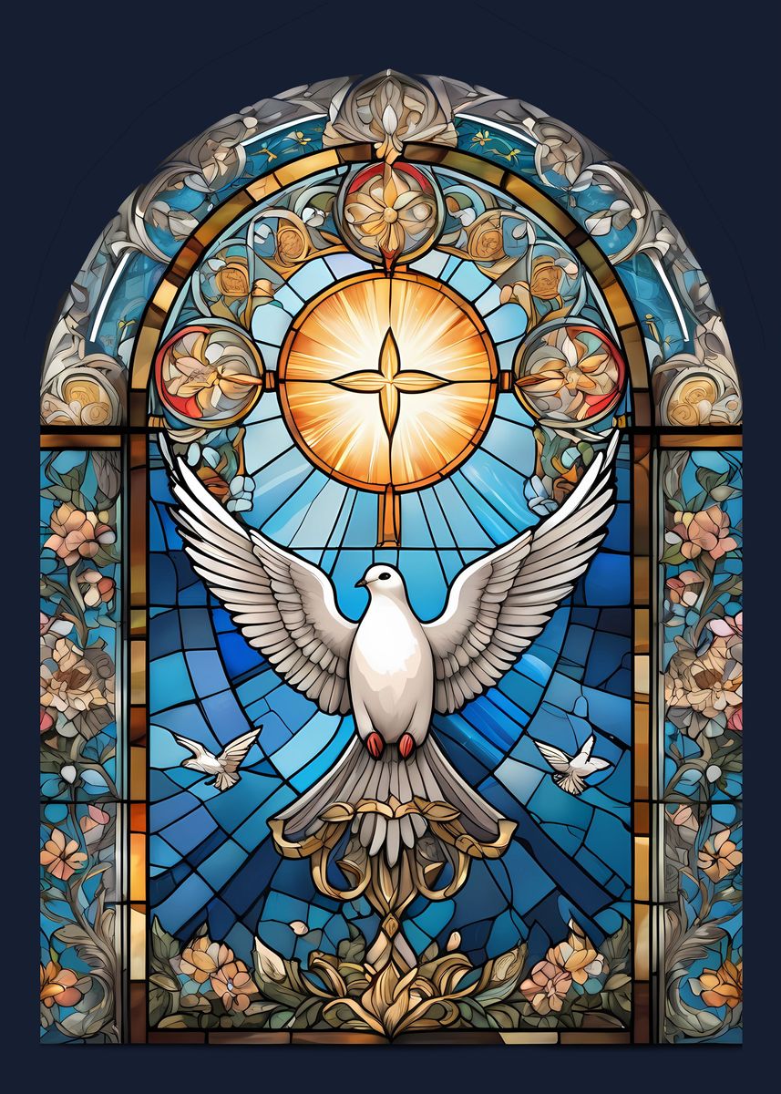 'Holy Spirit' Poster, picture, metal print, paint by М Dam | Displate
