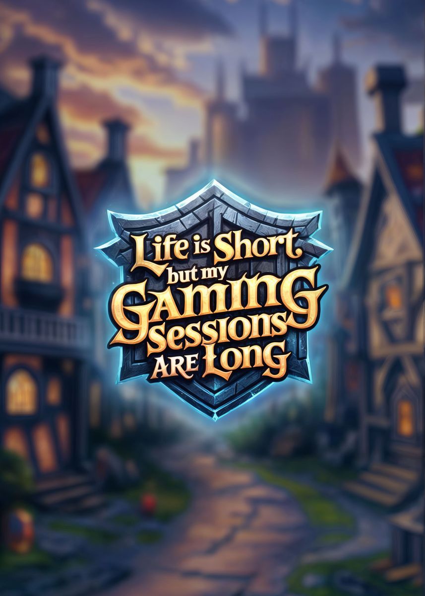 'Magic Gamer Quote' Poster, picture, metal print, paint by Arturo Vivo ...