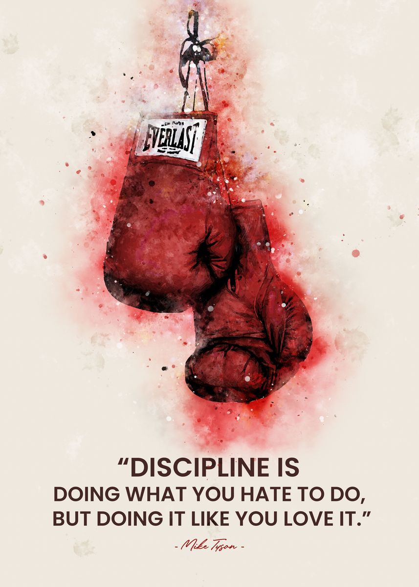 'Discipline Quote' Poster, picture, metal print, paint by wise quotes ...