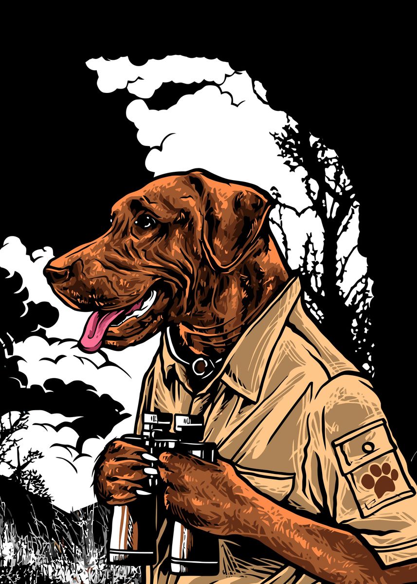 'Watch Dog' Poster, picture, metal print, paint by Shamoon Ibrahim ...