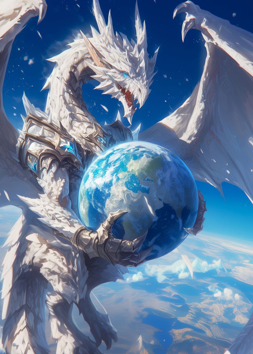 'Dragon of the World' Poster, picture, metal print, paint by Vizio ...