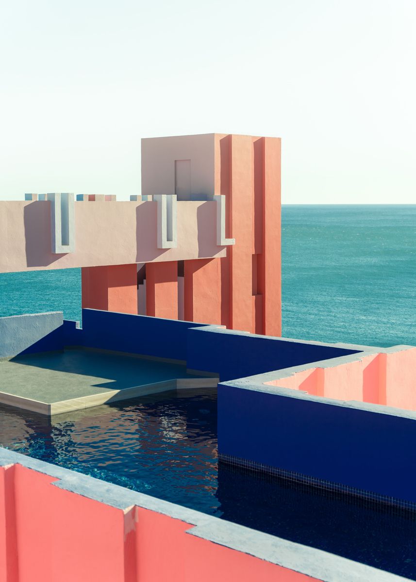 'Murella Roja Pool' Poster, picture, metal print, paint by armand ...