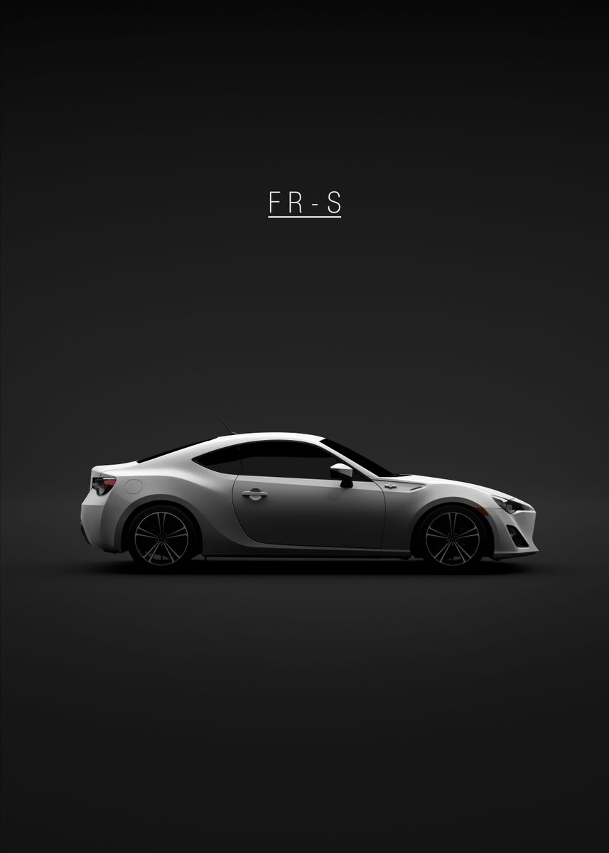 '2013 Scion FRS White' Poster, picture, metal print, paint by 21 MXM ...