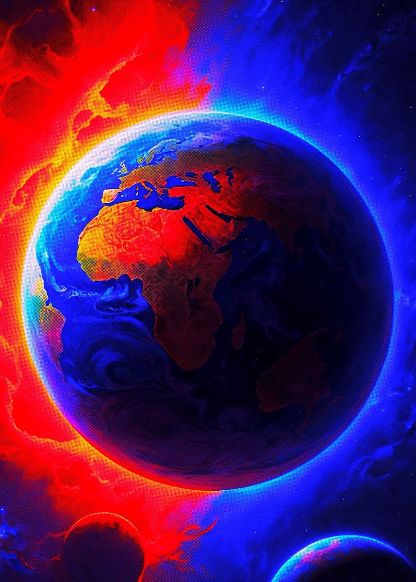 'World Space' Poster, picture, metal print, paint by Savinda | Displate